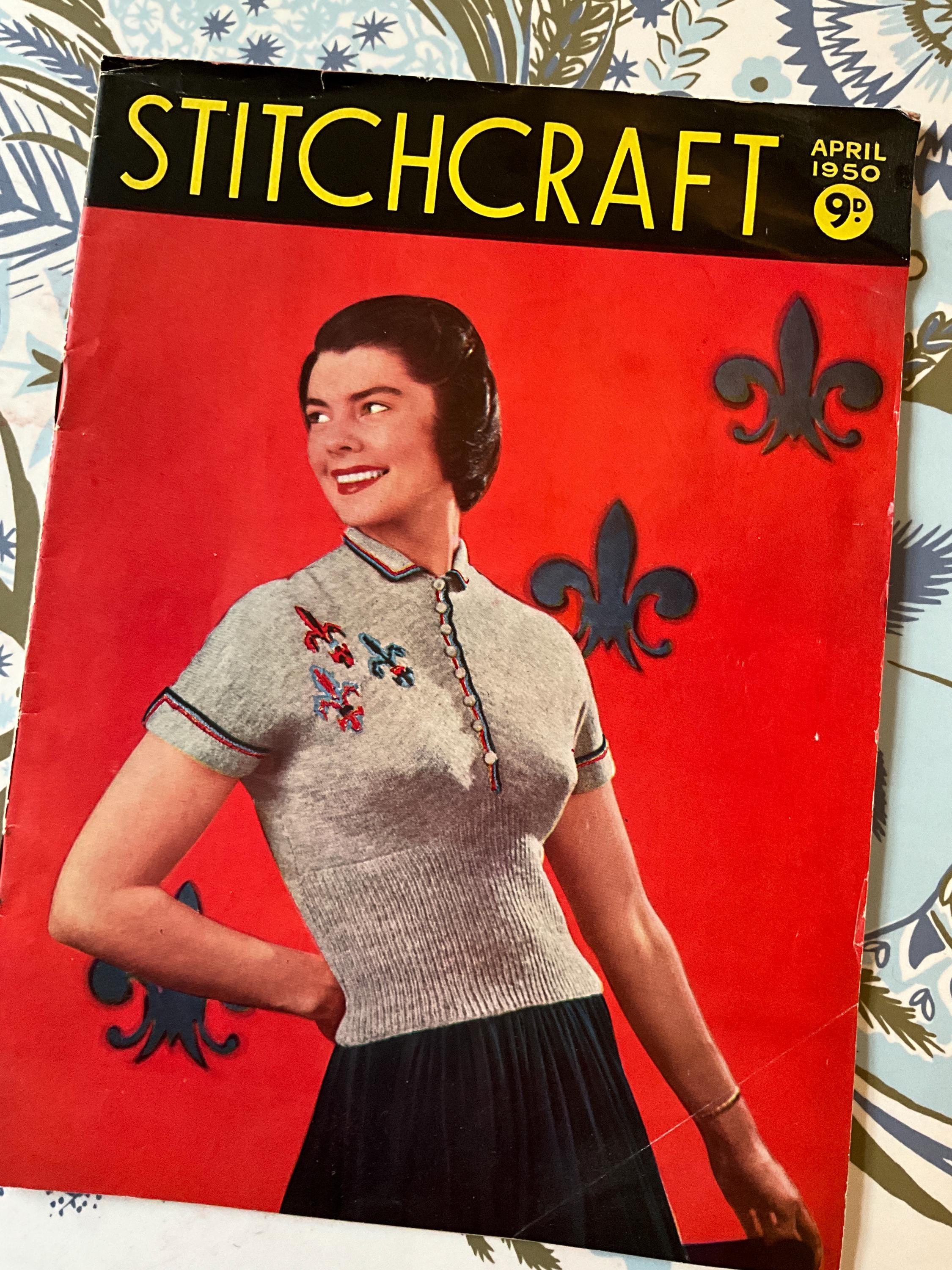 Stitchcraft April 1950 - Ebook - Etsy