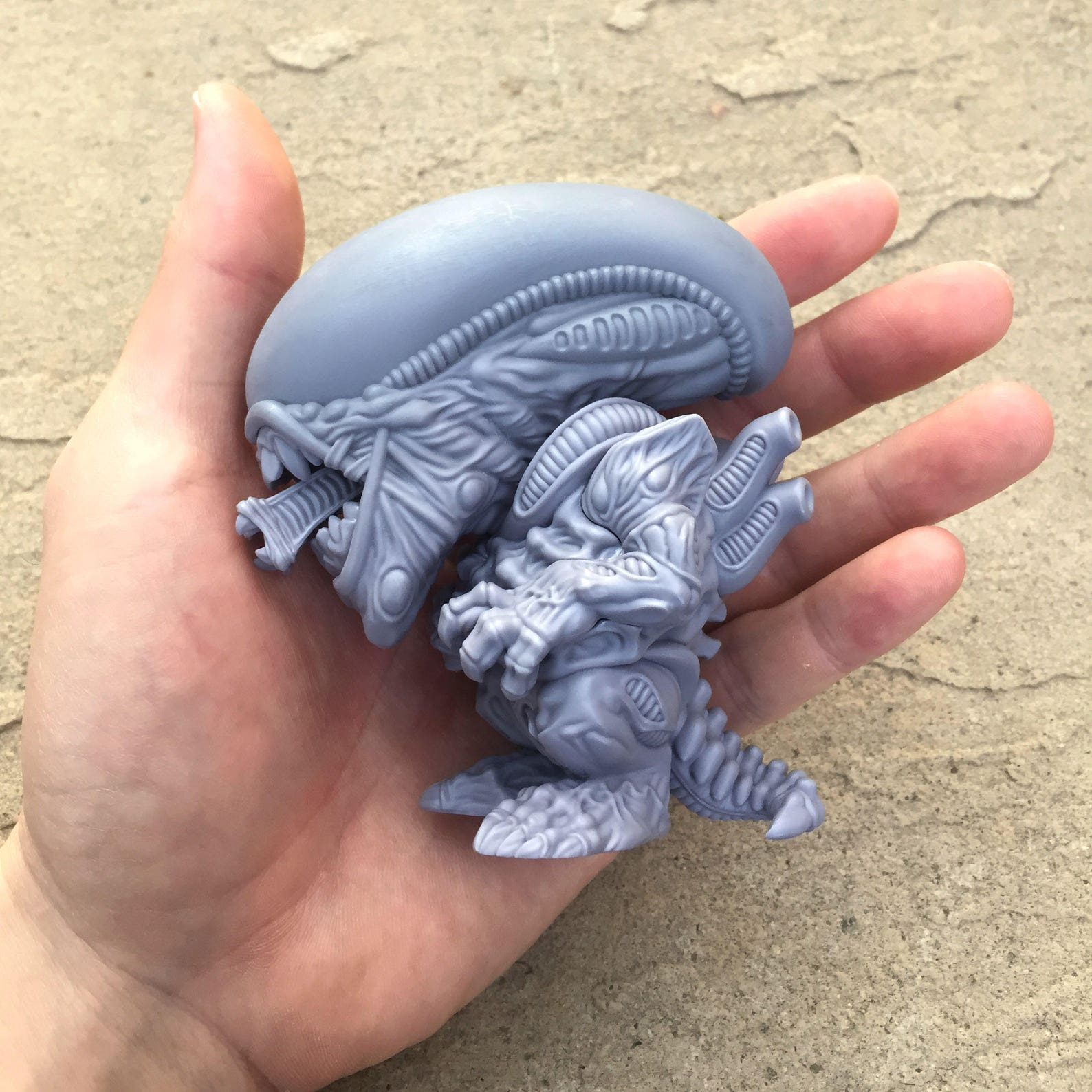 Alien Warrior Unpainted Solid Resin Kit 3.7 Inch Tall - Etsy