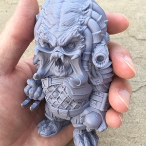 Predator Unpainted Solid Resin Kit, 4 Inch Tall, Chibi - Etsy