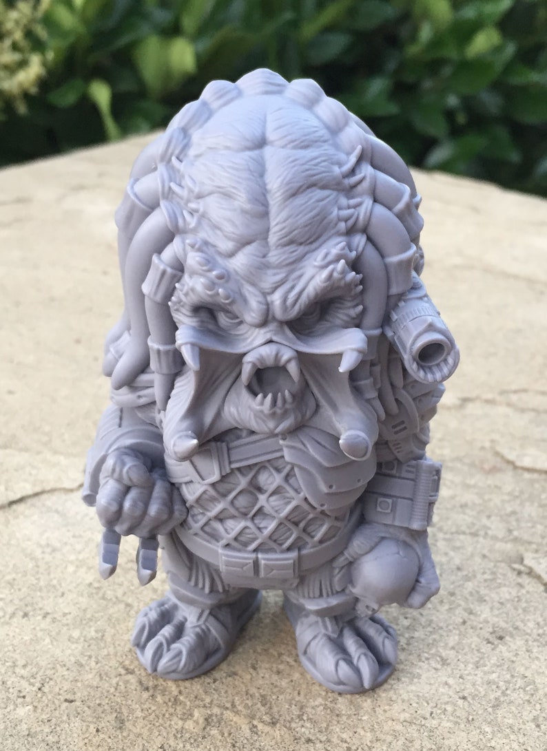 Predator Unpainted Solid Resin Kit, 4 Inch Tall, Chibi - Etsy