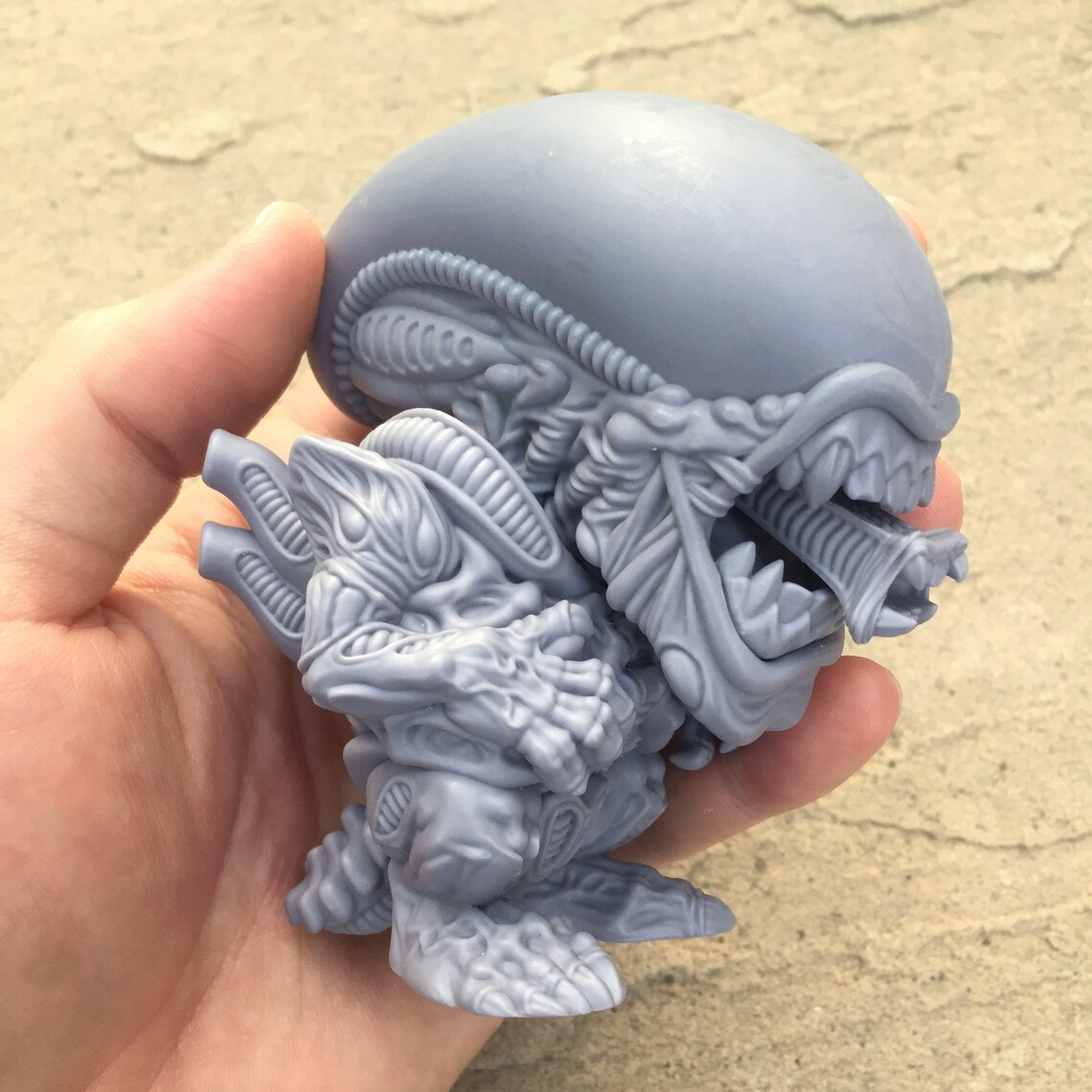 Alien Warrior Unpainted Solid Resin Kit 3.7 Inch Tall - Etsy