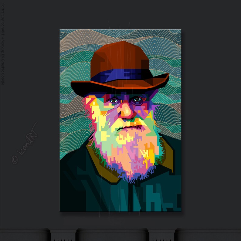 Charles Darwin Evolutionary Scientists Fine Art Print | Etsy
