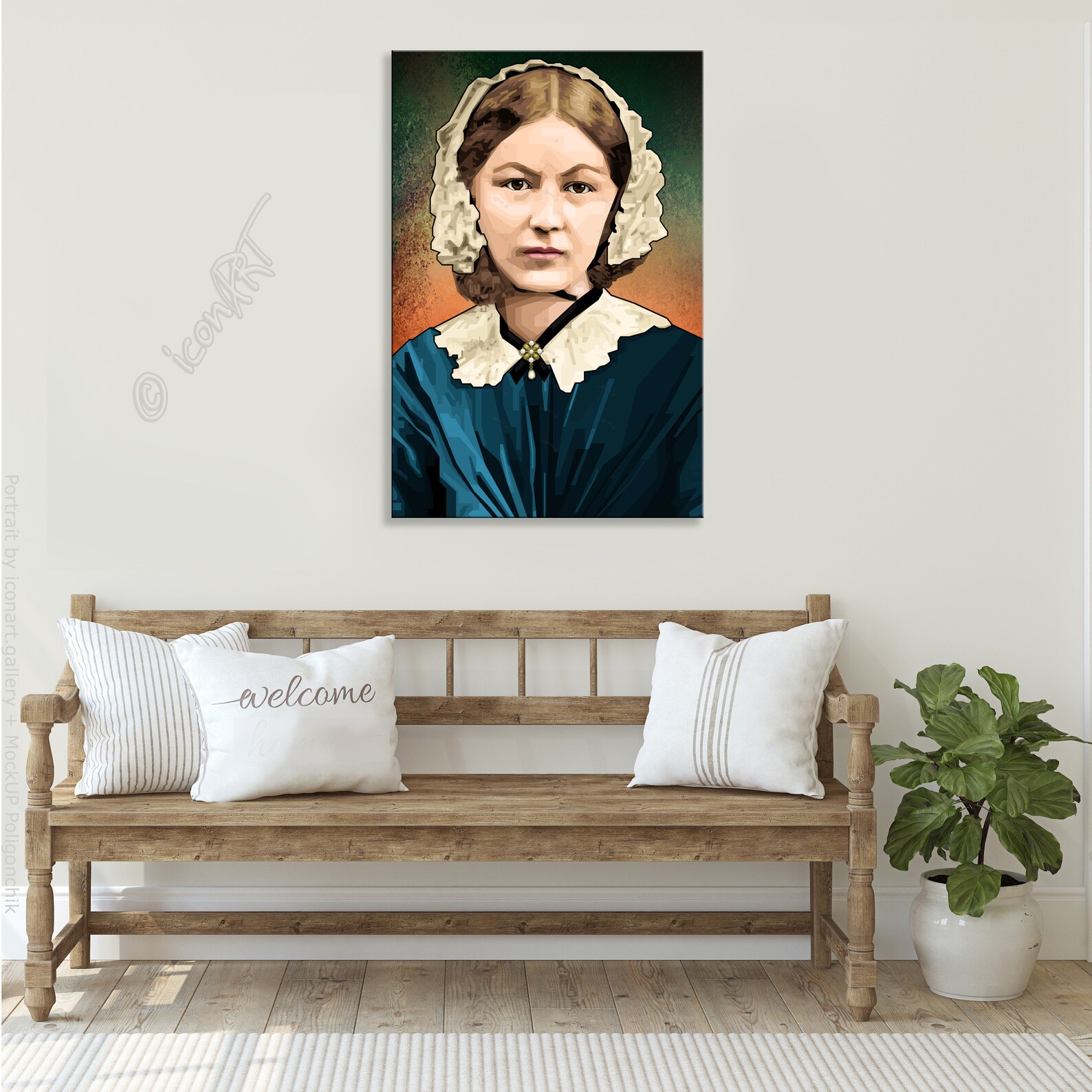 Florence Nightingale Nurse Digital Art Picture for Office & - Etsy