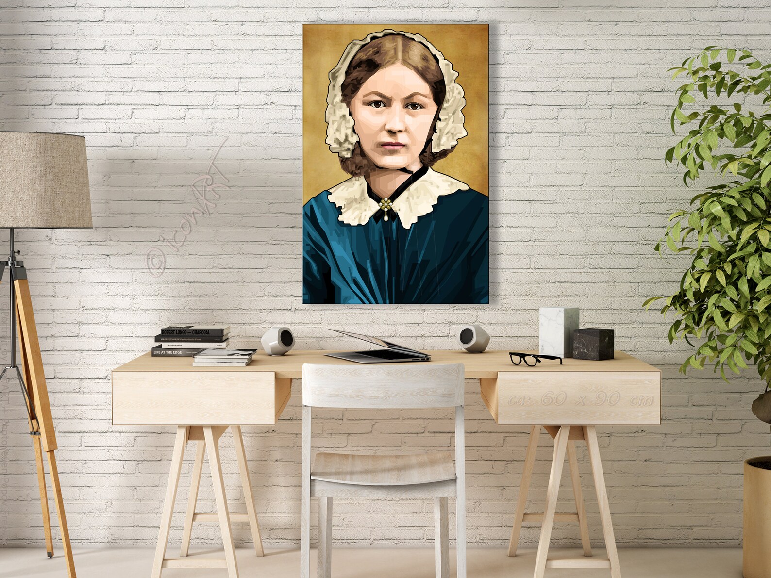 Florence Nightingale Nurse, Digital Art Picture for Office & Living ...