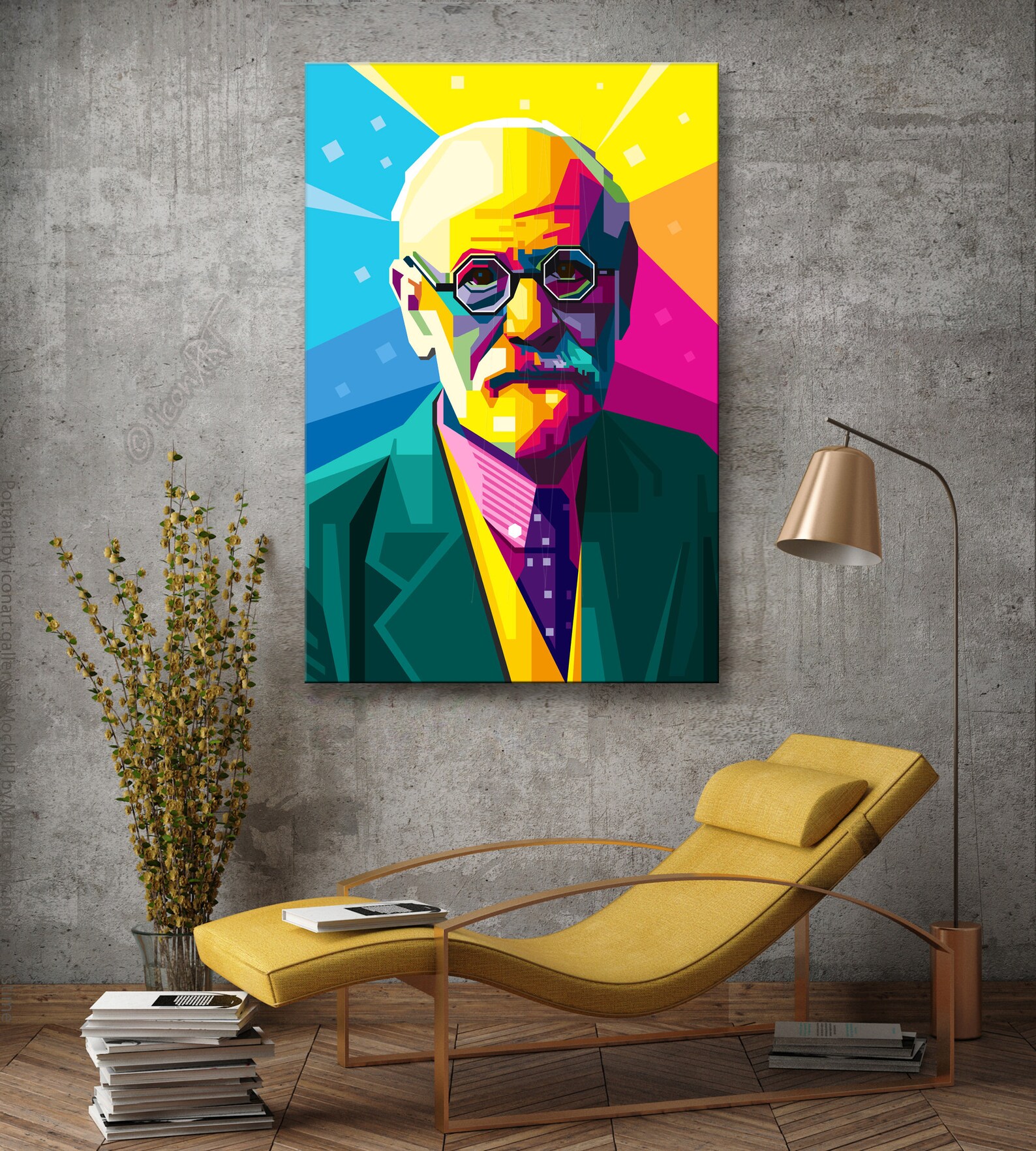 Sigmund Freud Founder of Psychoanalysis Digital Art on | Etsy