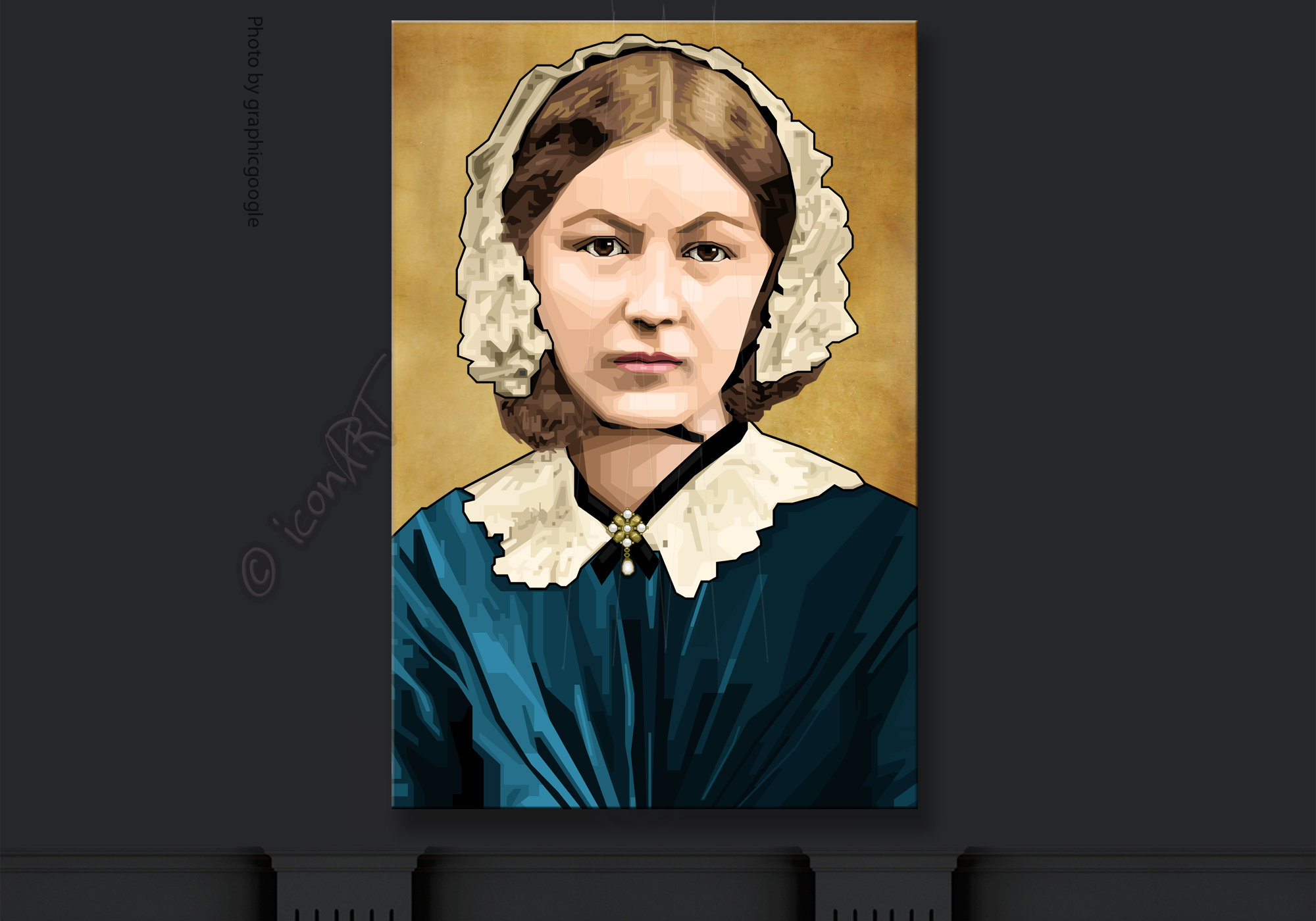 Florence Nightingale Nurse Digital Art Picture for Office & | Etsy