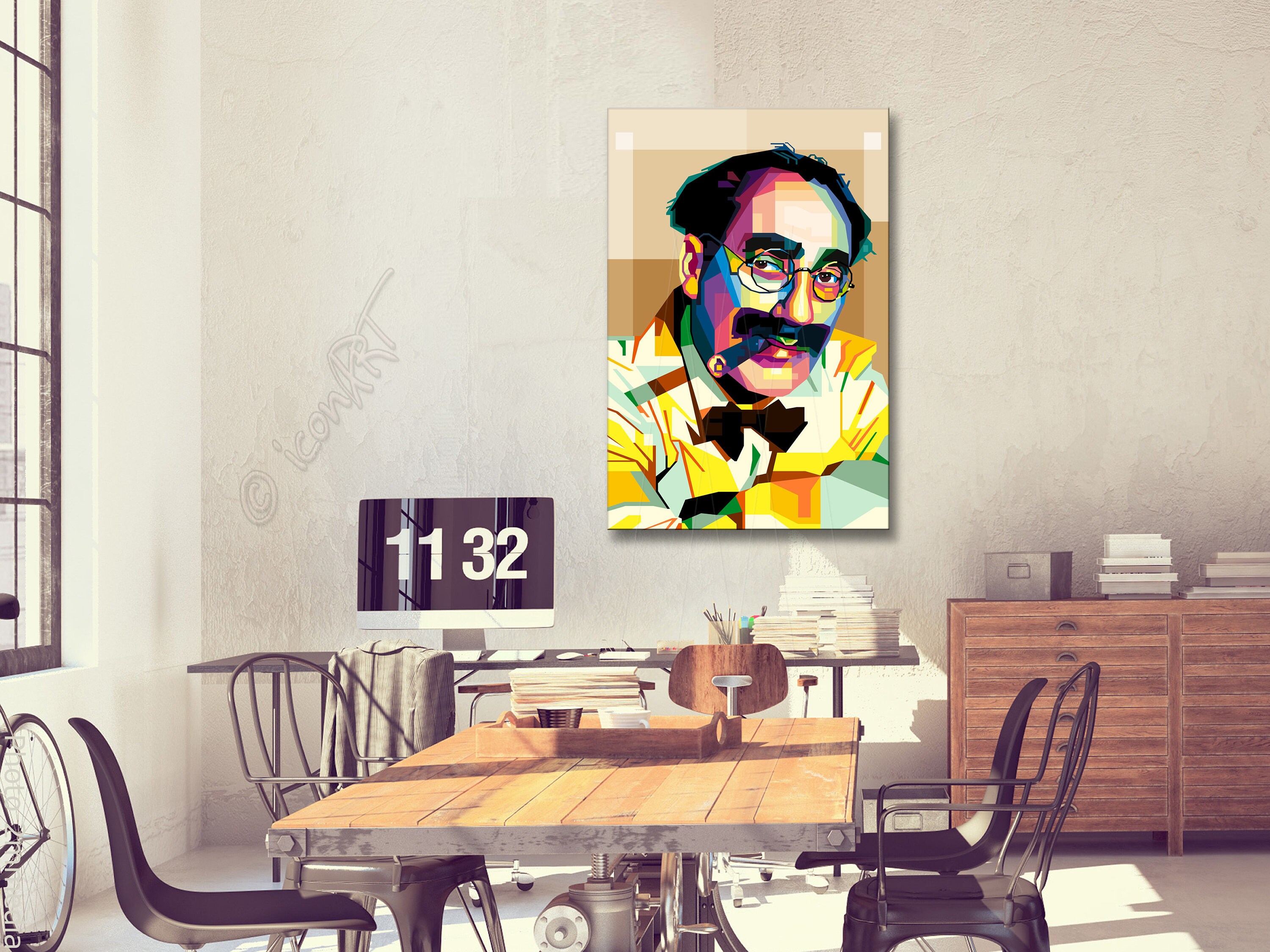 Groucho o1 PORTRAIT personalized gift for cinema lovers and | Etsy