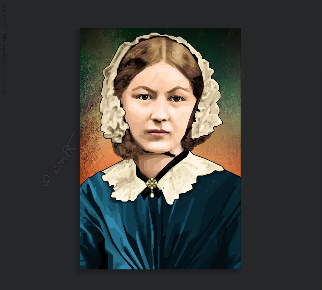 Florence Nightingale Nurse, Digital Art Picture for Office & Living ...