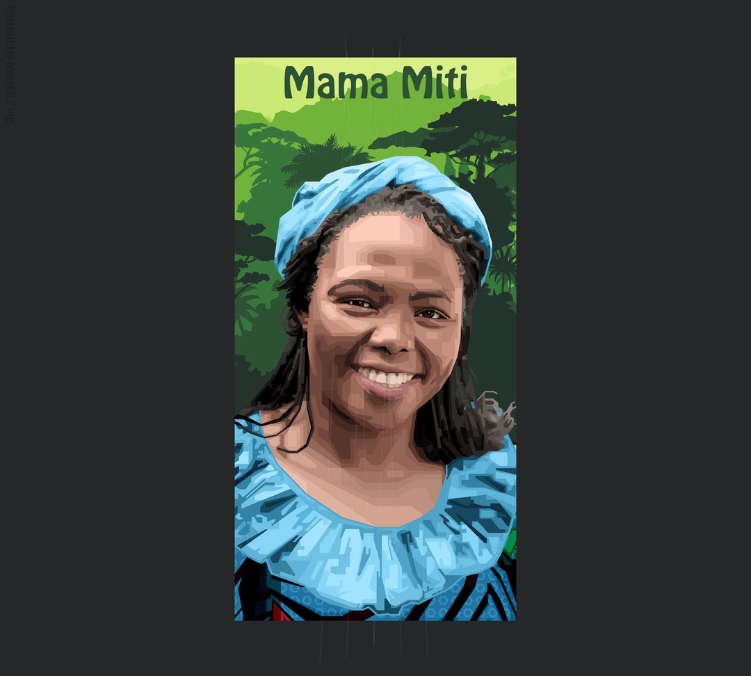 Pop Art Picture "mama Miti" in Memory of Wangari Muta Maathai Longsizer ...