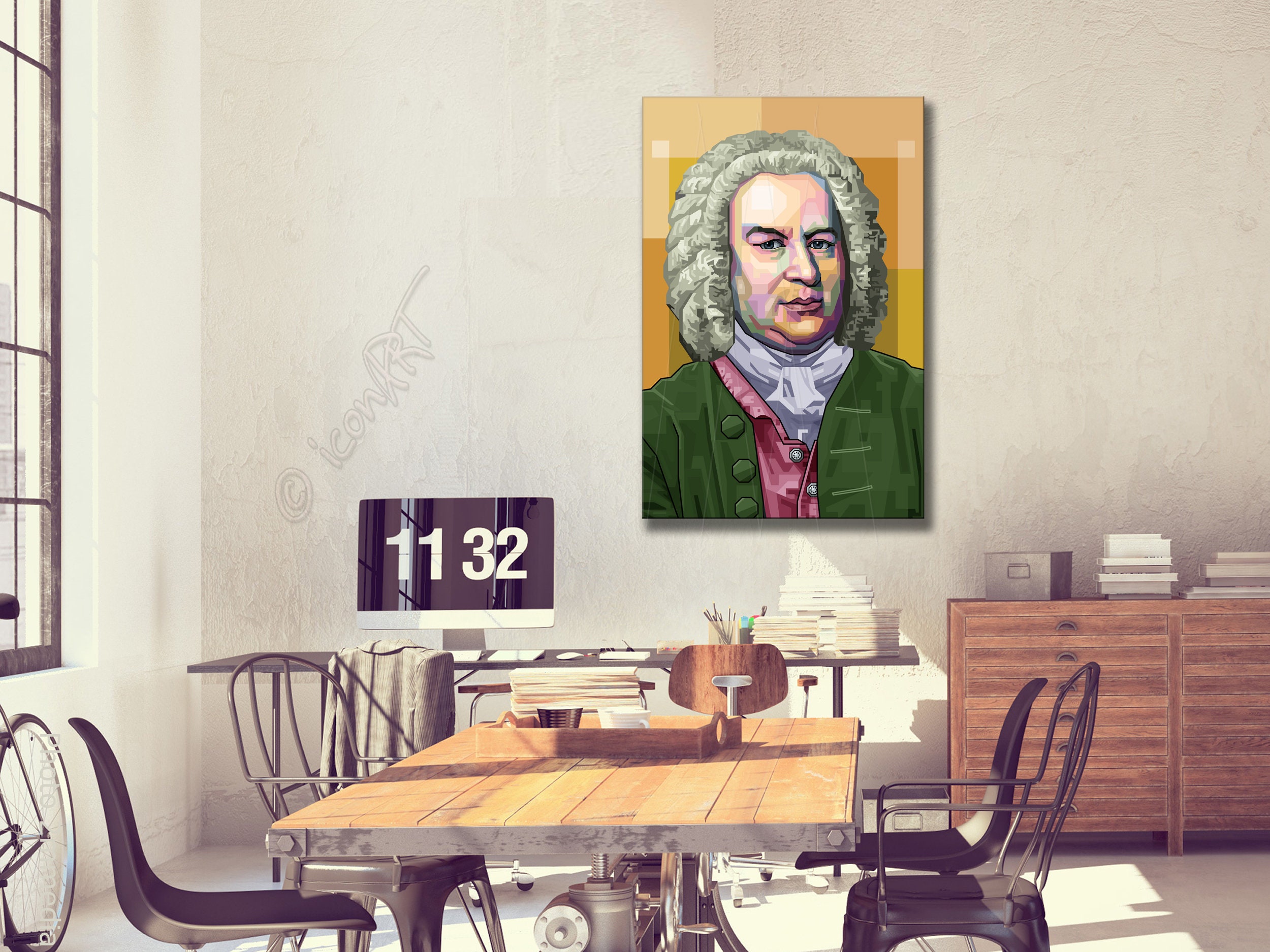 Johann Sebastian Bach Pop Art Icons Pictures Culture for | Etsy