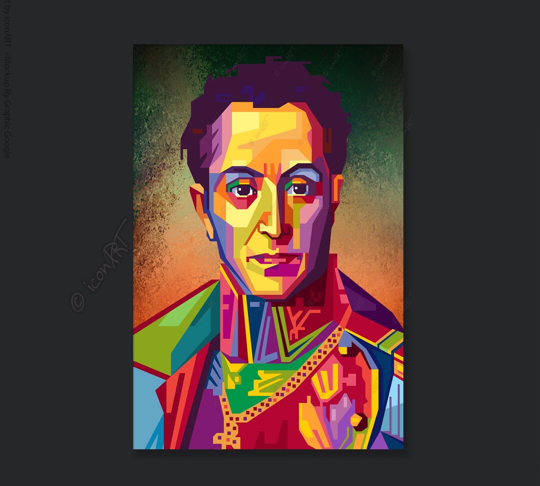 El Libertador Simon Bolivar, Fine Art Print Personalized Gift for Him ...