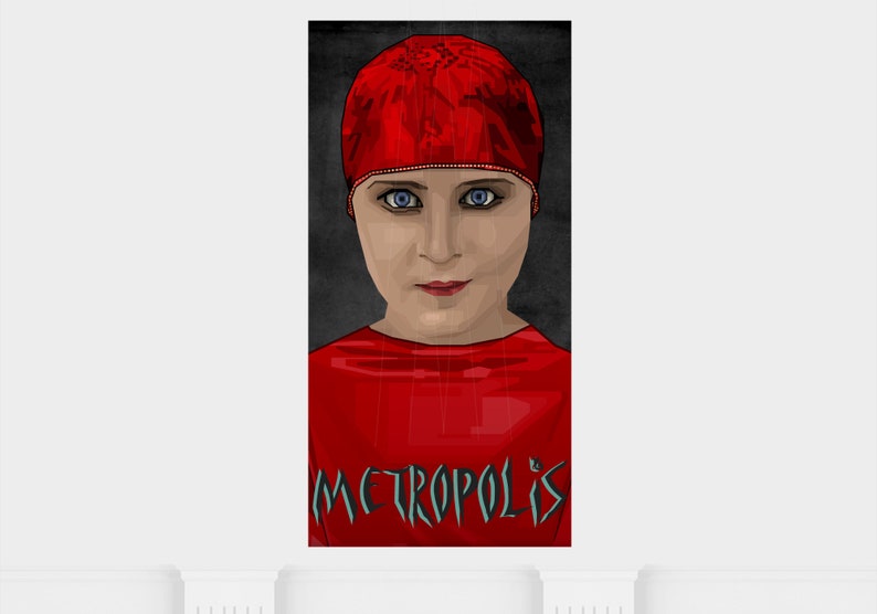 Metropolis Movieposter - 1927 Science Fiction Silent Movie - Digital ...