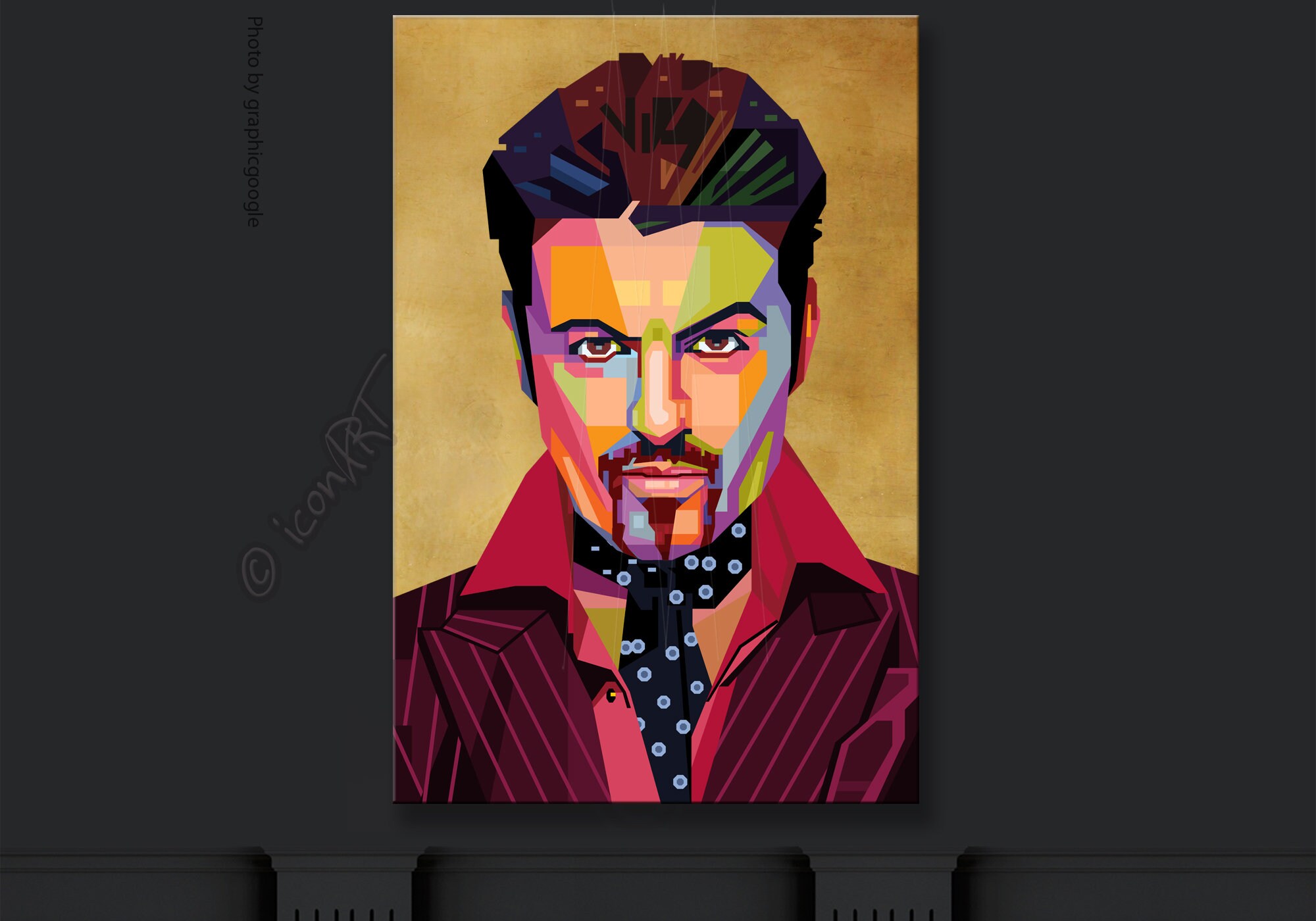 George Pop Art Icons Pictures Culture for Living Room | Etsy