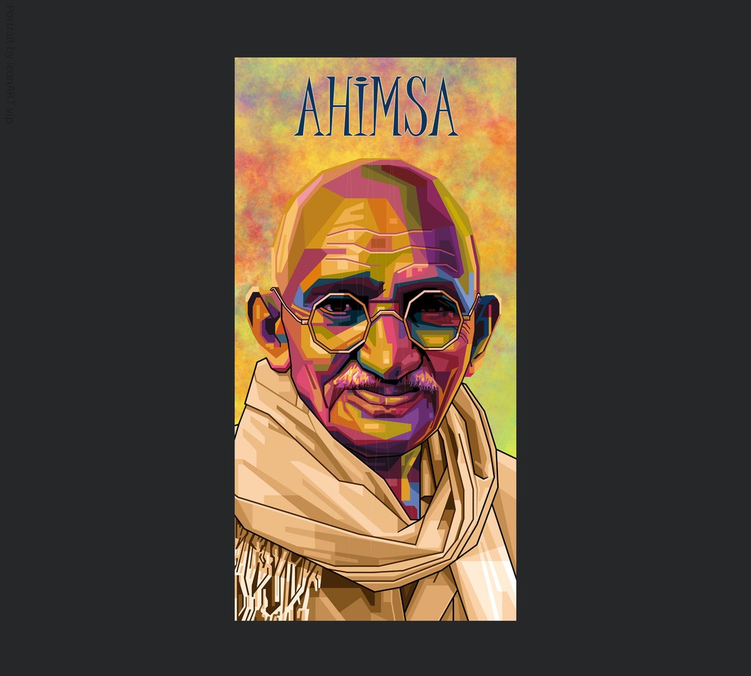 Mahatma Gandhi Pop Art Picture AHIMSA Event Edition Various Iconic ...