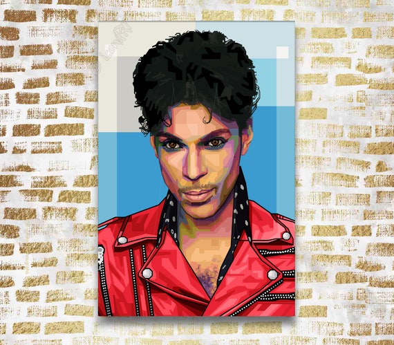 Portrait My Prince funky birthday gift wall art | Etsy