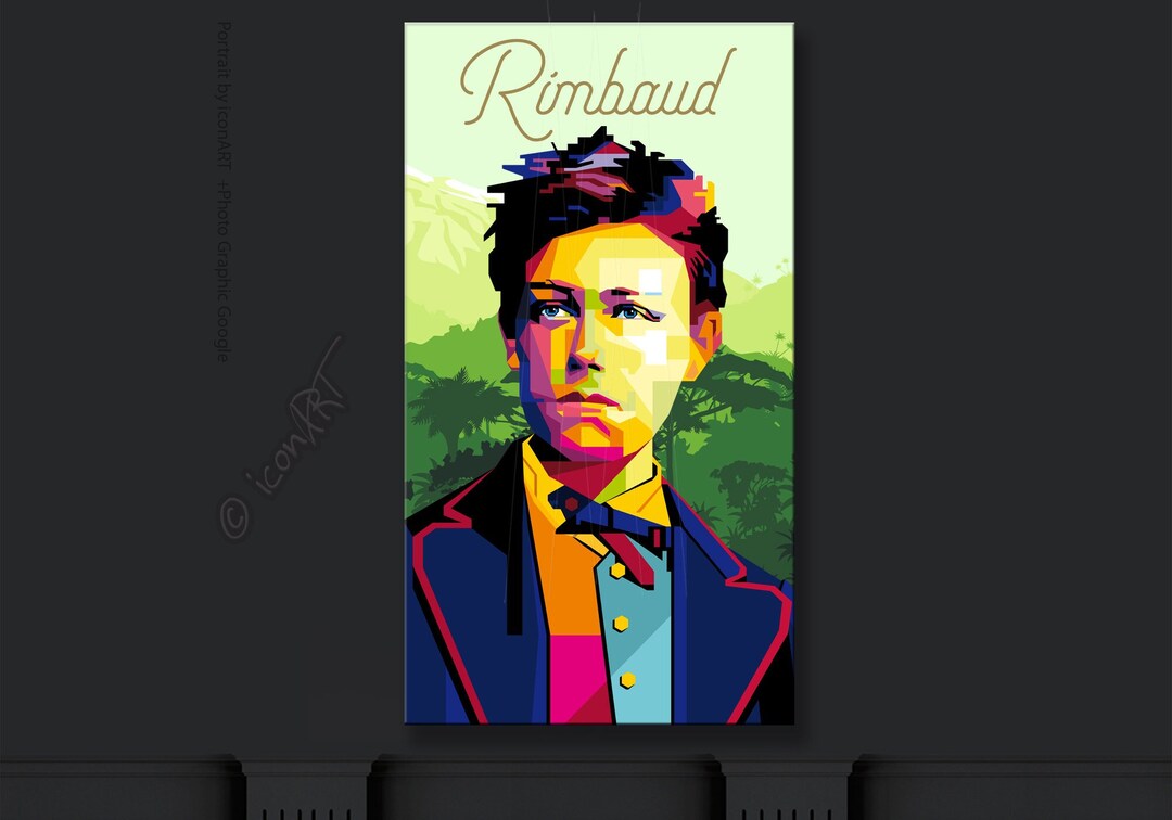 Wall ART Arthur Rimbaud Digital Art Fine Art Canvas Print for Home ...