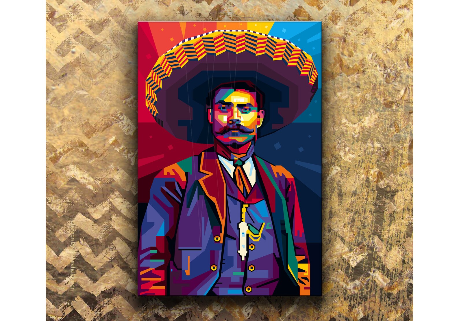 Emiliano ZAPATA Digital art on canvas Wall ART | Etsy