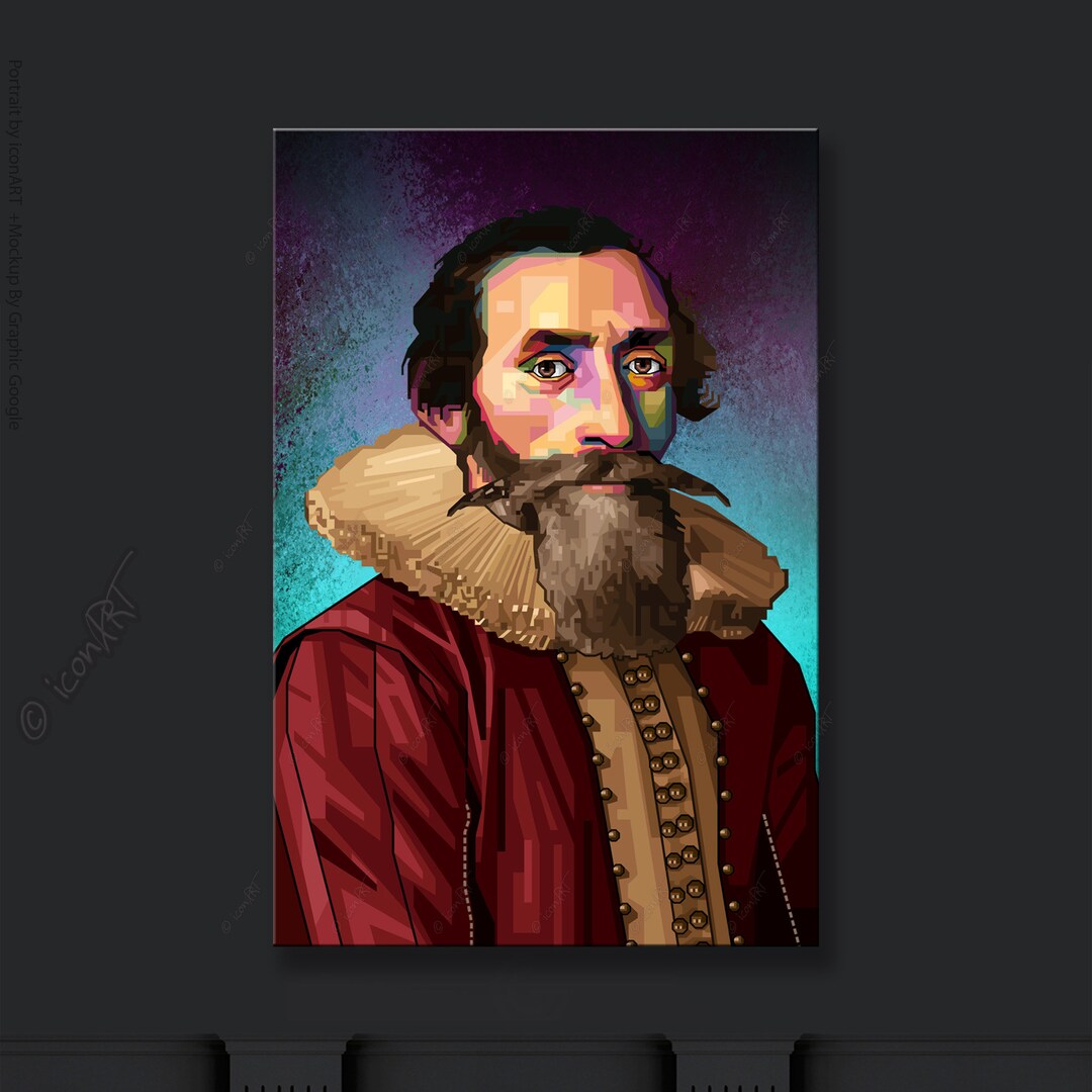 Kepler Edition Various Iconic Persons. Portrait: Digital Art Johannes ...