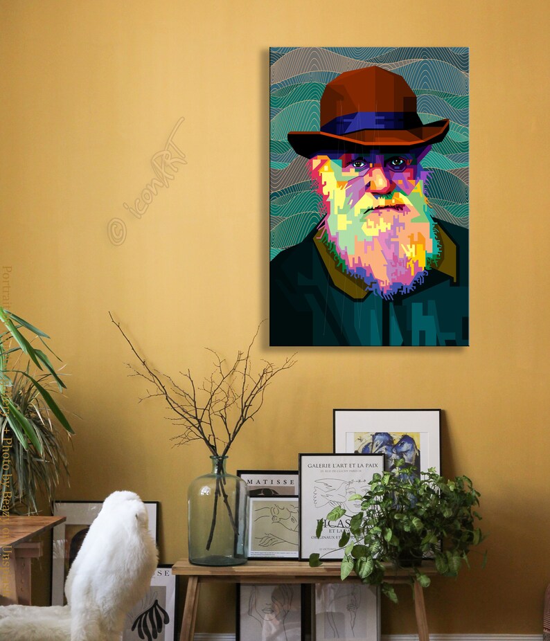 Charles Darwin Evolutionary Scientists Fine Art Print | Etsy
