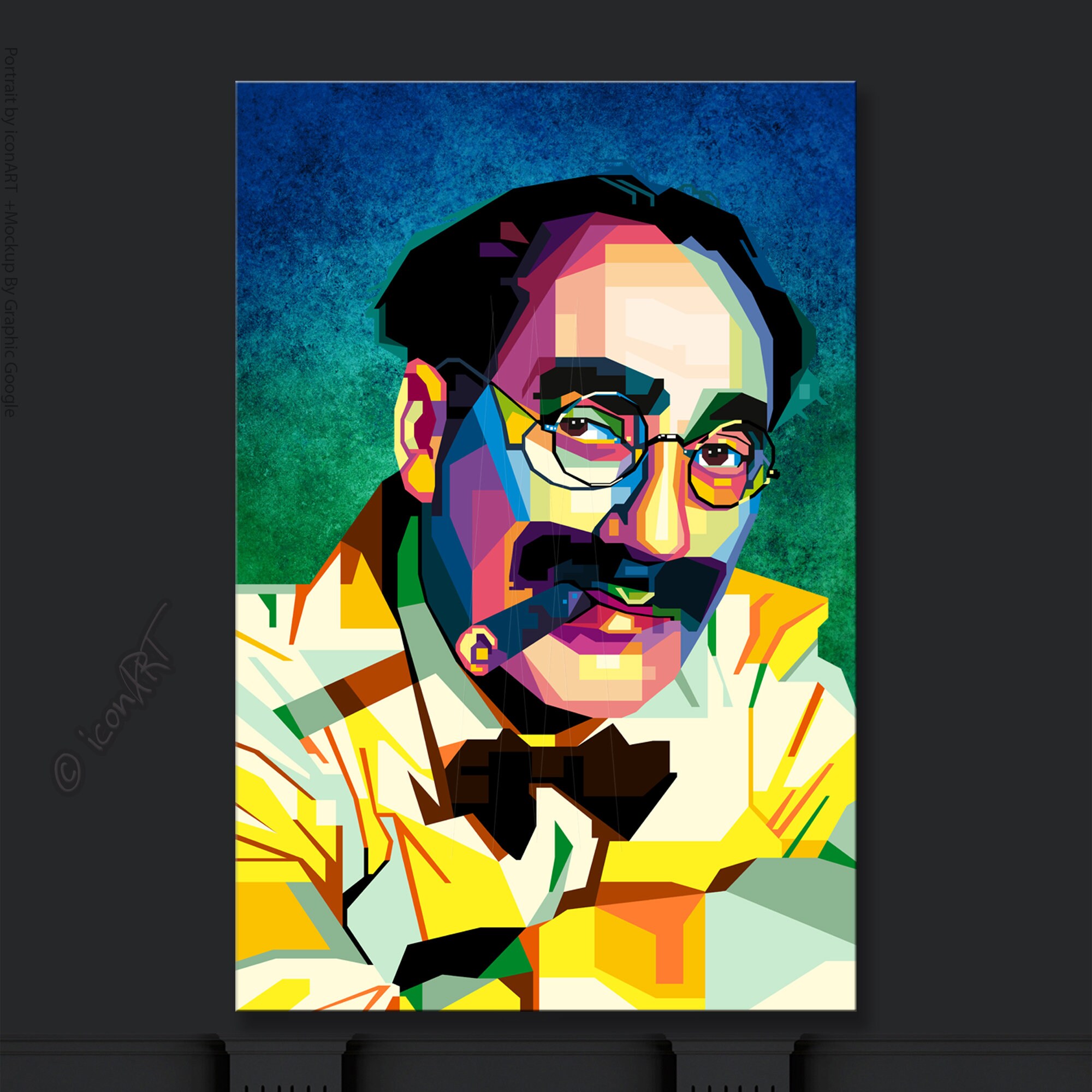 Groucho o1 PORTRAIT personalized gift for cinema lovers and | Etsy