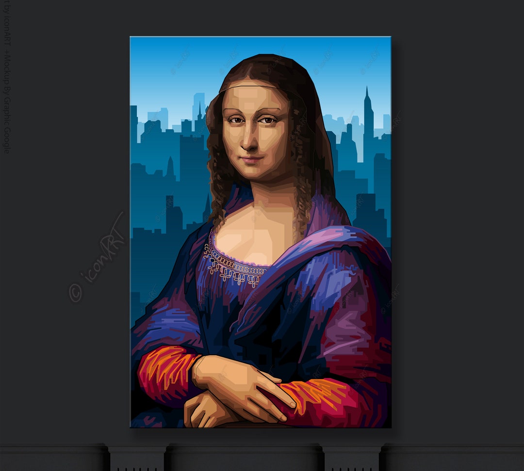Mona Lisa Pop Art Icons Pictures Cult(ure) for Living Room & Office ...