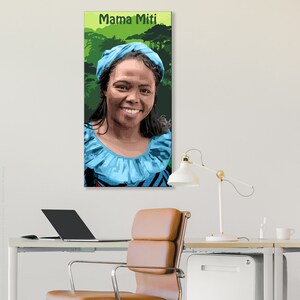 Pop Art Picture "mama Miti" in Memory of Wangari Muta Maathai Longsizer ...