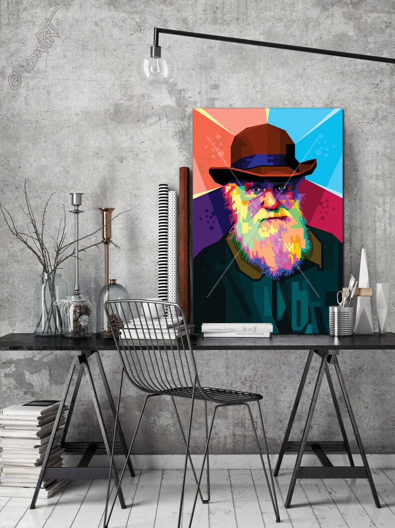 Charles Darwin - Evolutionary Scientists - Fine Art Print ...