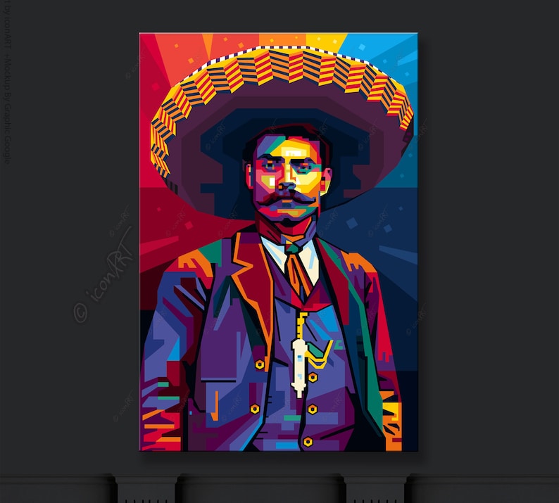 Zapata Wall ART "emiliano" Fine Art Print - Personalized Gift - Art ...