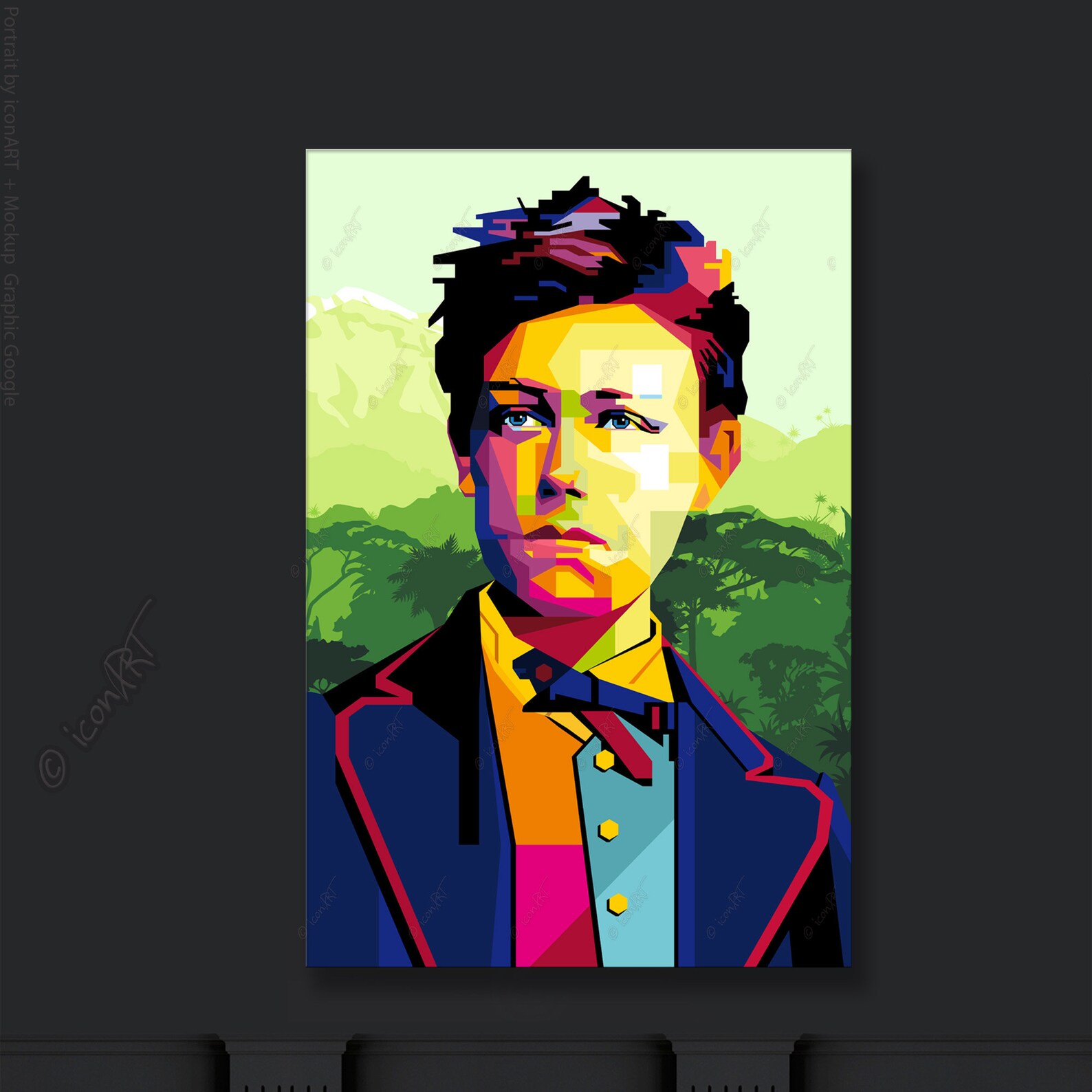 Arthur Rimbaud Portrait Wall ART- Literature - Canvas Art Personalized ...