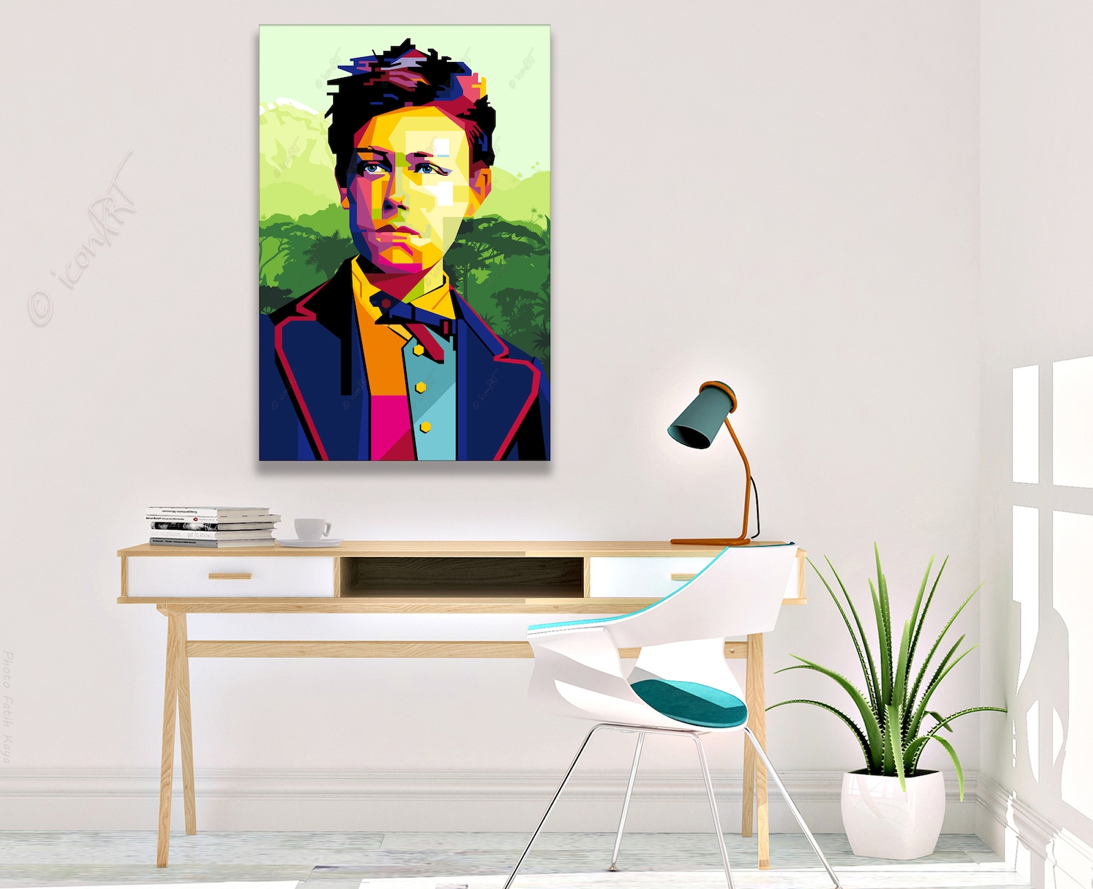 Arthur Rimbaud Portrait Wall ART- Literature - Canvas Art Personalized ...