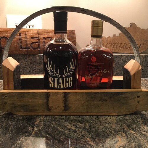 Bourbon Bottle Table Top Display Case. Made From Bourbon - Etsy
