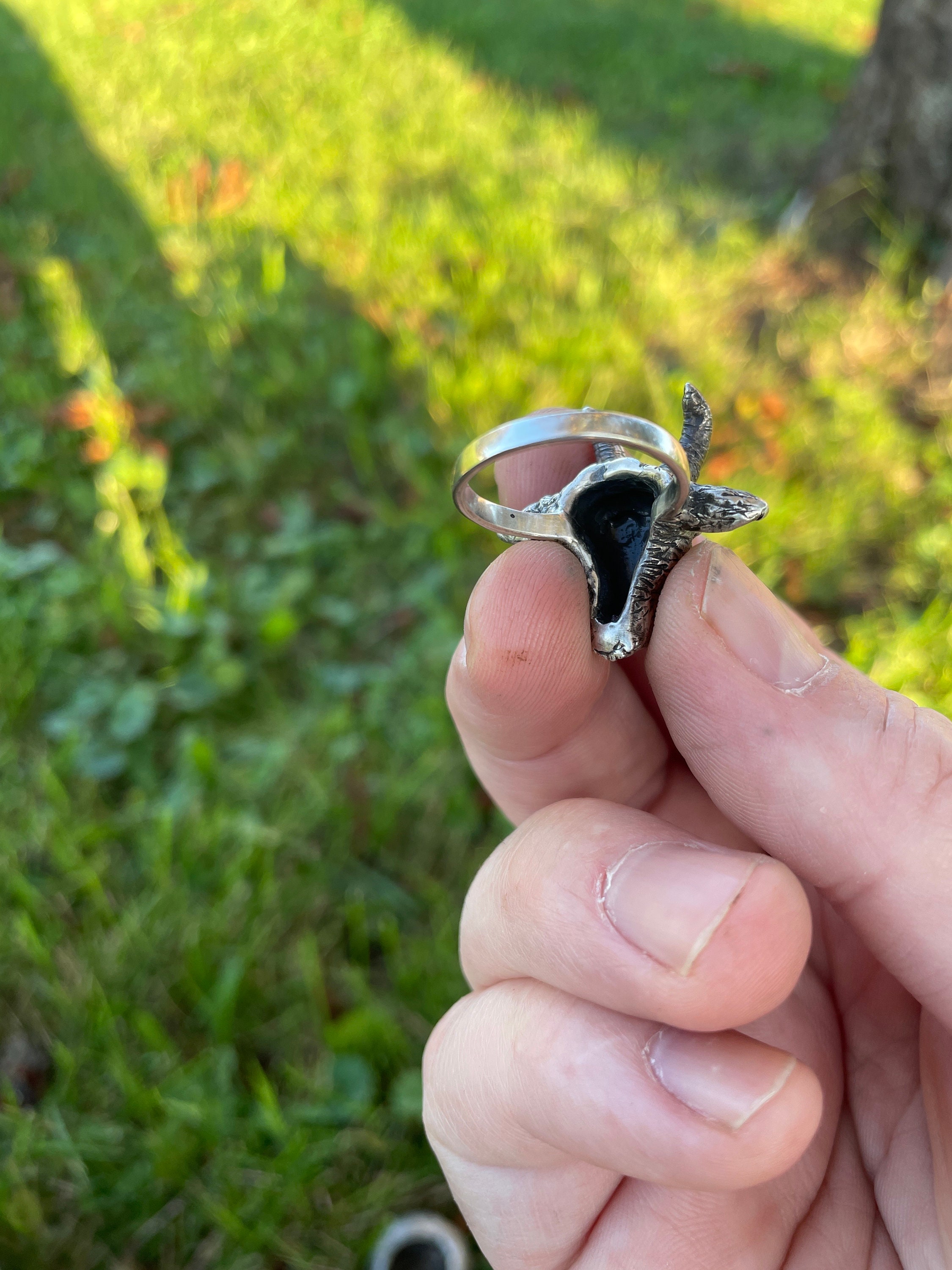 Baphomet’s Face Ring - Etsy