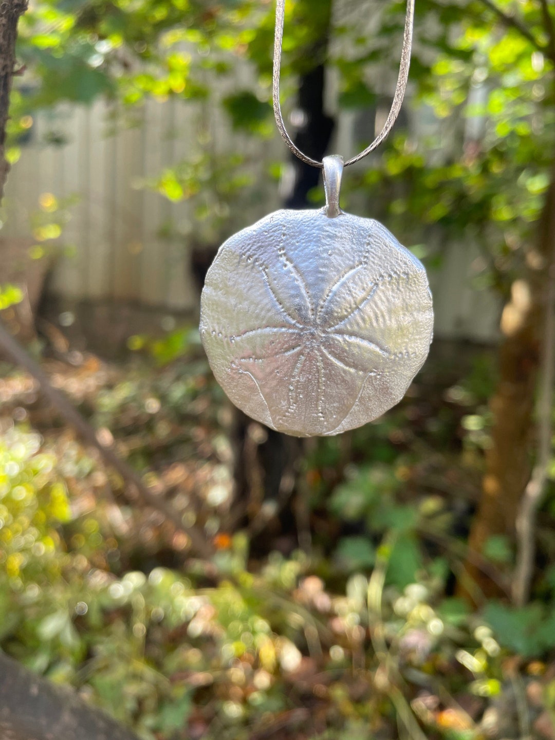 Sand Dollar Pendant - Etsy