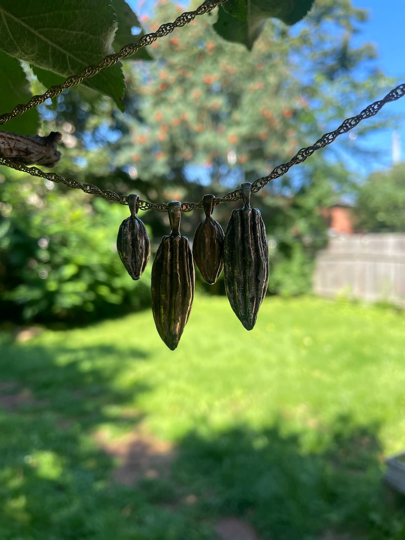 Cocoa Pod Pendants - Etsy