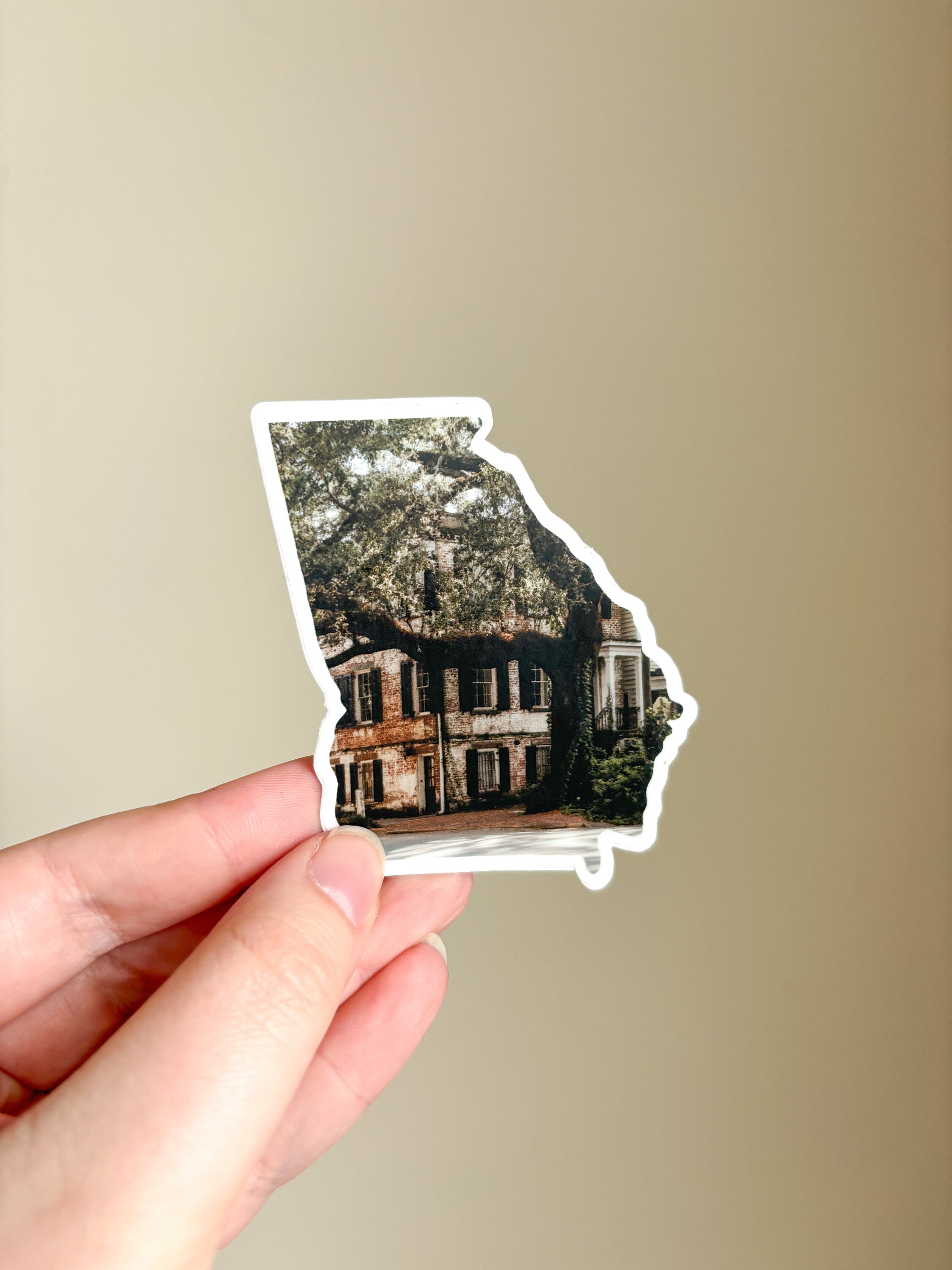 Savannah, GA Sticker Historic Downtown Savannah Georgia Sticker Laptop ...