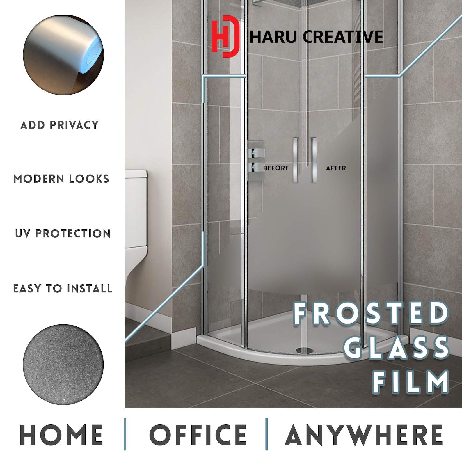 Privacy Decorative Window Glass Frost Static Cling Adhesive - Etsy