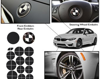 Bmw Vinyl Emblem Overlay Decals - Etsy