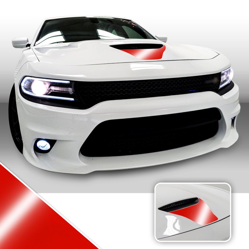 Front Hood Scoop Vinyl Wrap Decal Kit Compatible With and Fits - Etsy