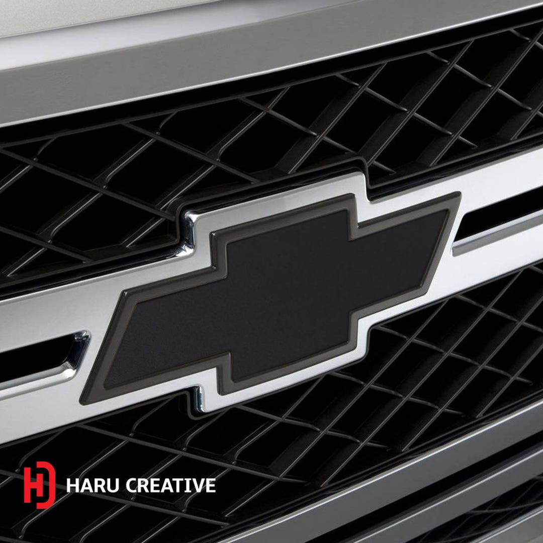 Chevy Bowtie Emblem Overlay Kit With Premium Razor Knife Matte Flat ...
