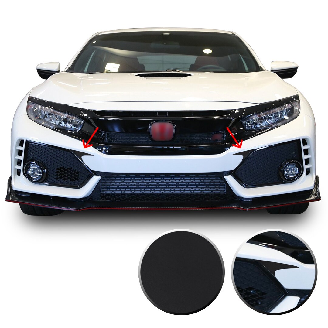 Front Bumper Fangs Accent Vinyl Decal Overlay Wrap Compatible With ...
