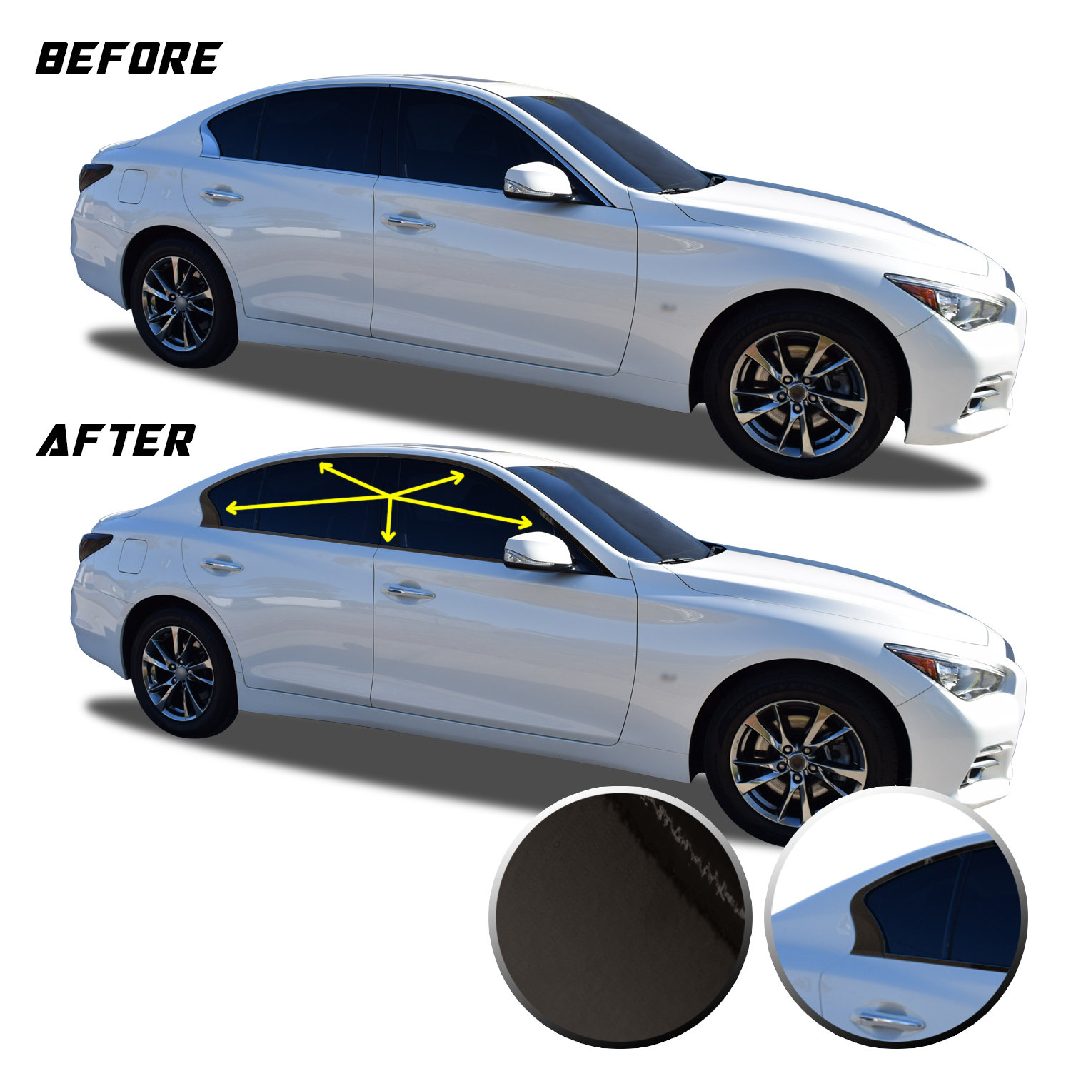 Window Trim Chrome Delete Blackout Vinyl Kit Compatible with | Etsy