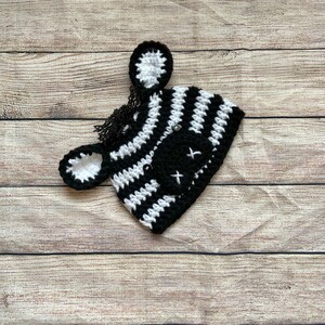 Crochet Zebra Outfit, Baby Hat, Zebra Hat, Zebra Nursery Decor, Newborn ...