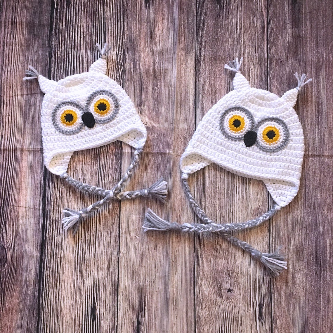 Crochet Owl Hat Baby Owl Hat Kids Owl Hat White Owl Hat - Etsy