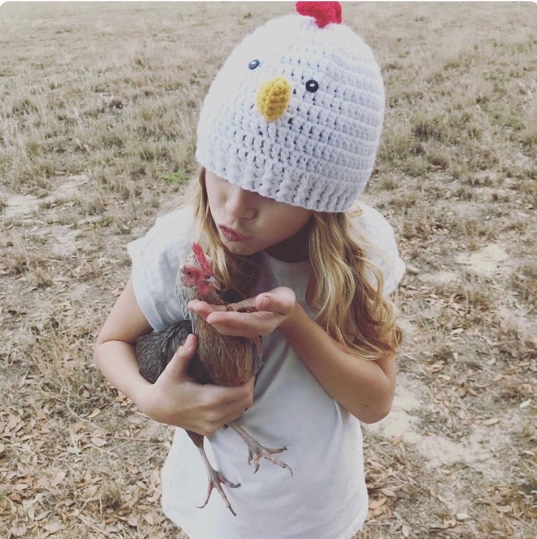 Baby Chicken Hat, Crochet Chicken Hat, Chicken Hat, Bird Hat, Crochet ...
