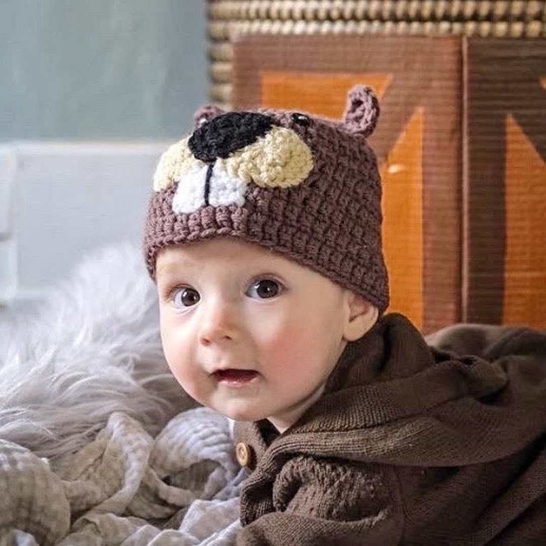 Baby Beaver Hat, Crochet Beaver Hat, Baby Beaver Hat, Animal Hat ...