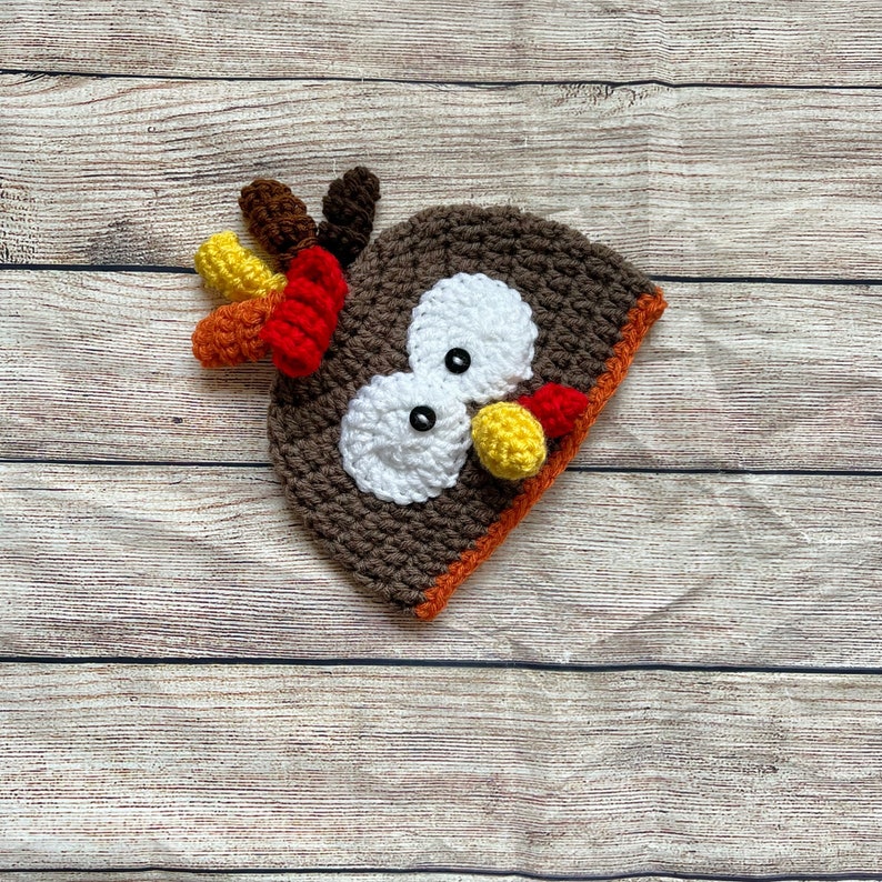 Thanksgiving Outfit, Turkey Hat, Baby Shower Gift, Newborn Photo Prop ...