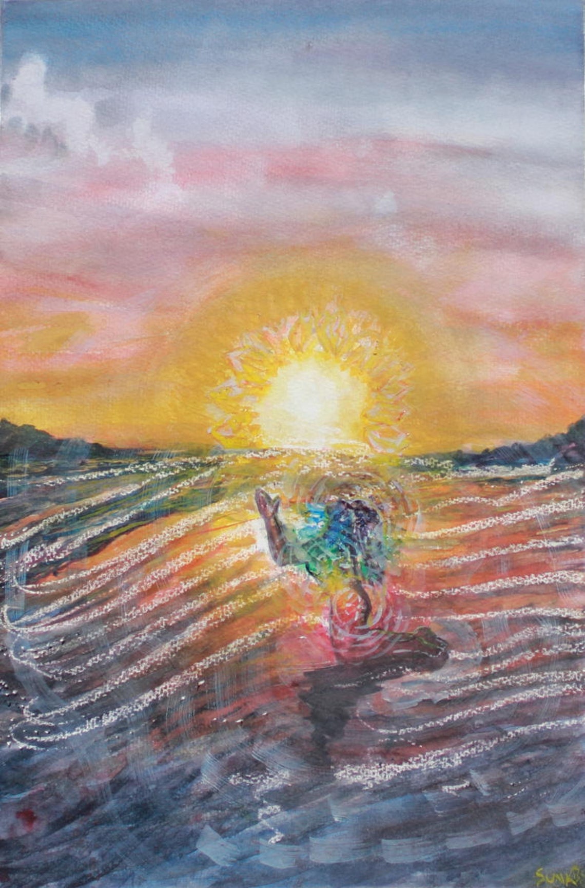 Ocean Art Spiritual Art Print Art Artwork awareness Print Meditation ...