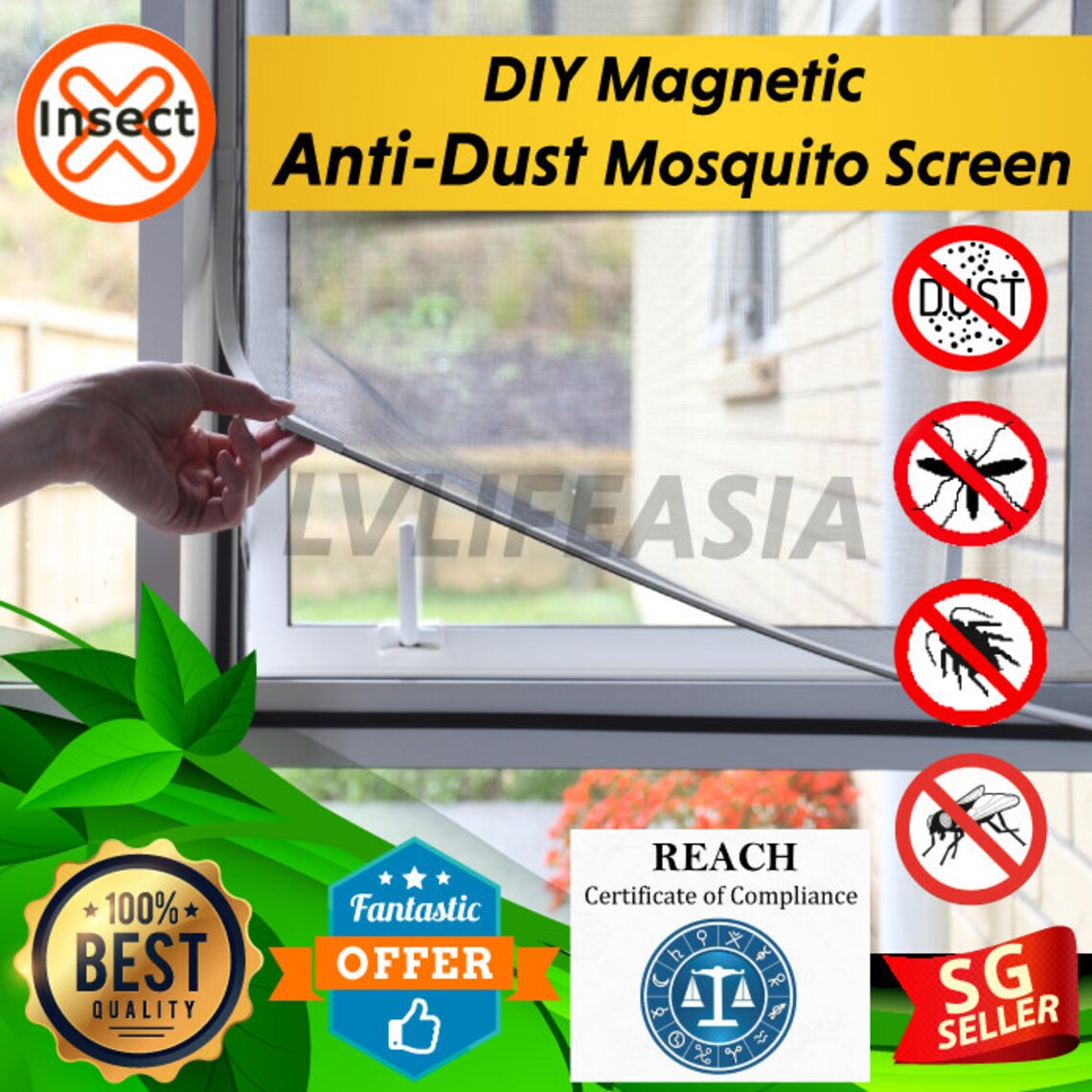 Mosquito Magnetic Window Anti Dust Net - Etsy