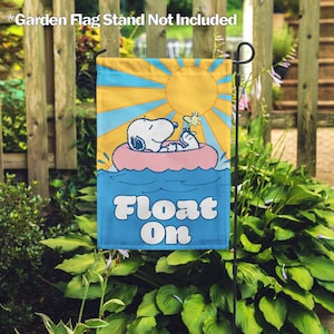 PEANUTS® Float on Snoopy and Woodstock Garden Flag 12.5 X 18, House ...