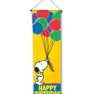 Snoopy Birthday Decorations for Kids Birthday Party Supplies, Snoopy ...